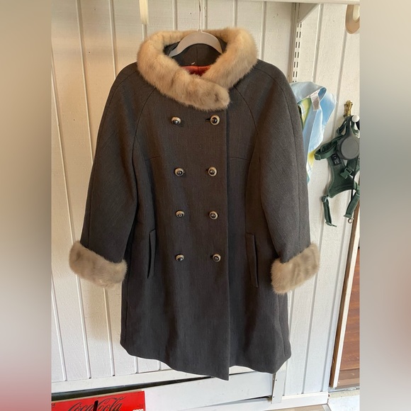 Jackets & Coats | Vintage Style Coat With Fur | Poshmark